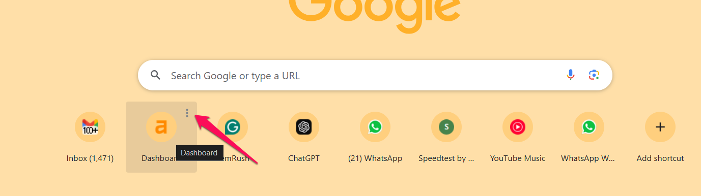 How to Remove Shortcuts On Google Chrome?